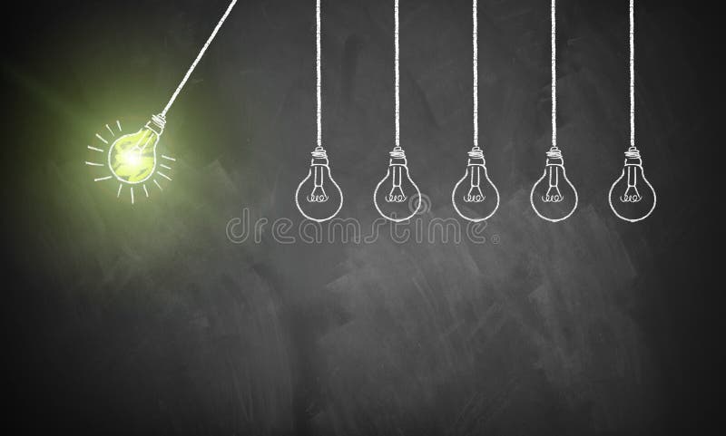 Idea is Starting a Chain Reaction of Following Ideas Stock Image ...