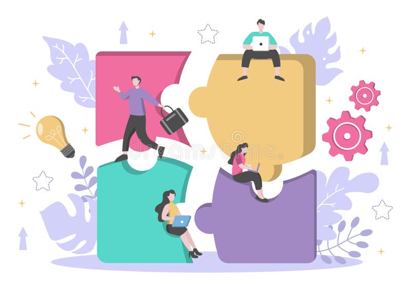 Idea Startup Flat Illustration of Business Development Process ...