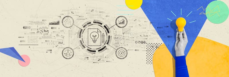 Idea of Success Theme with Person Holding a Light Bulb Stock Photo ...