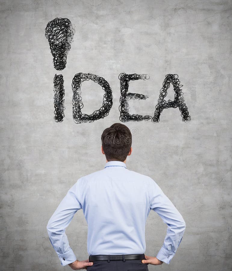 Idea symbol stock photo. Image of aspirations, bulb, businessman - 47944190