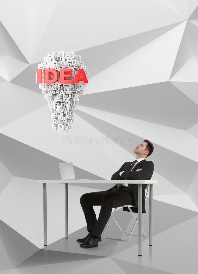 Idea symbol stock illustration. Illustration of businessman - 38763626