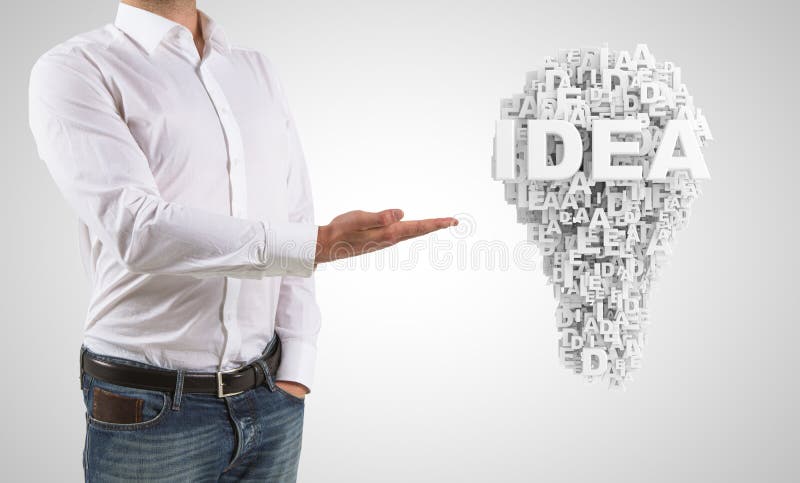 Idea symbol stock image. Image of idea, positive, male - 38763635