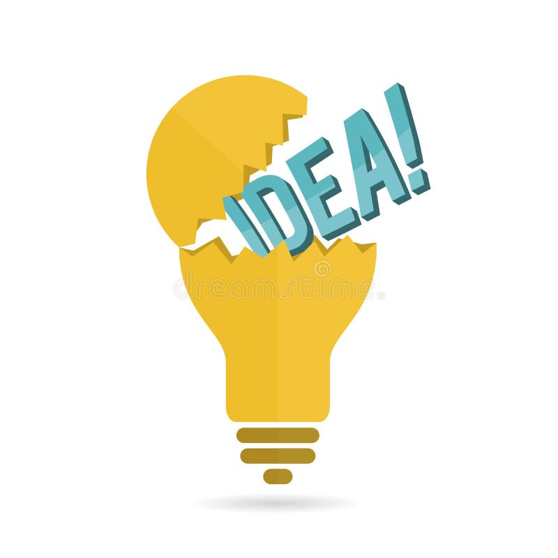 BIG IDEA Text Written on Orange-black Stamp Sign Stock Illustration ...