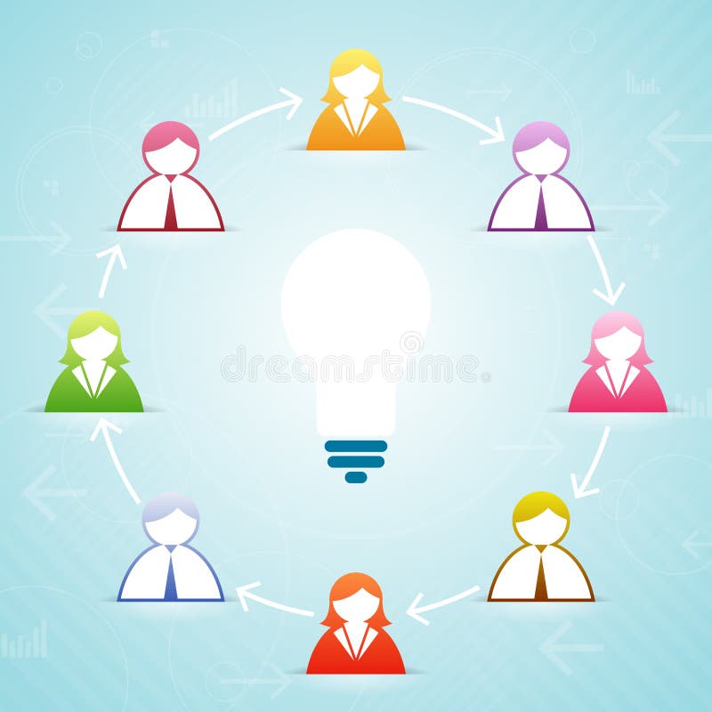 Team Idea Collaboration stock vector. Illustration of together - 35712050
