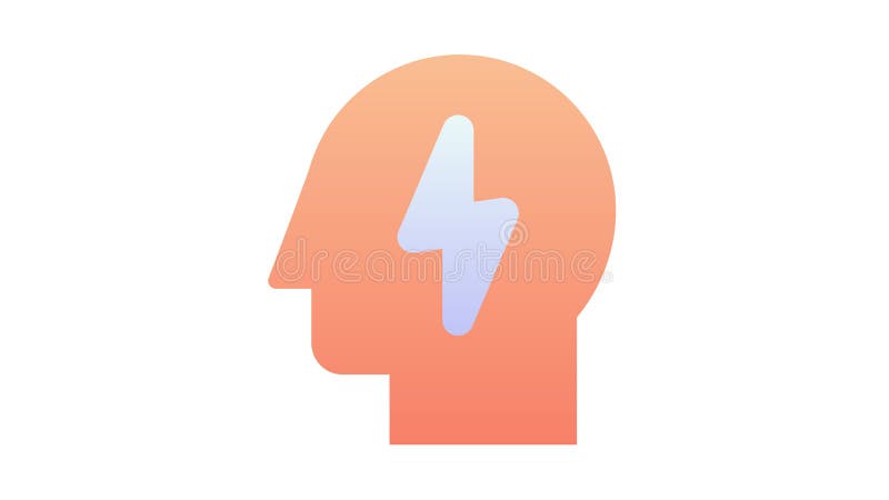 Idea Thinking Inspire Single Isolated Icon with Smooth Style Stock ...