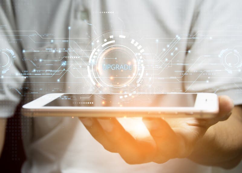 The Idea is To Keep the System Up-to-date Stock Photo - Image of mobile ...