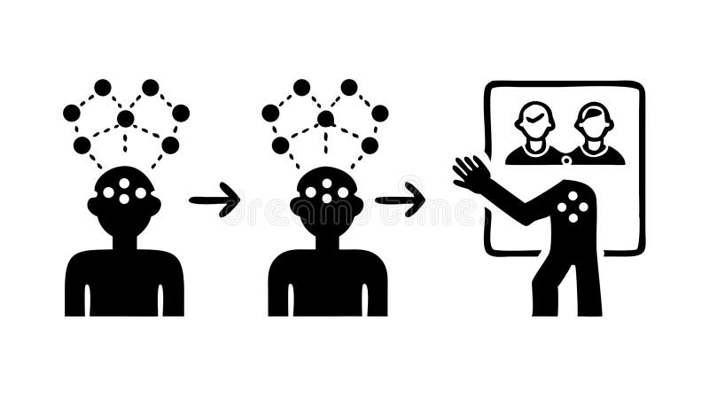 Idea Transformation Process Icon. Innovation Development, Vector Design ...