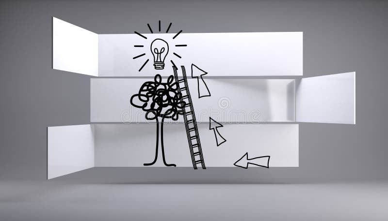 Idea Tree on Abstract Background Stock Illustration - Illustration of ...