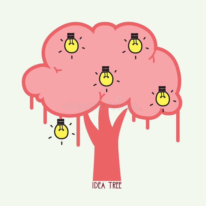 Idea tree stock vector. Illustration of vector, technology - 91546182