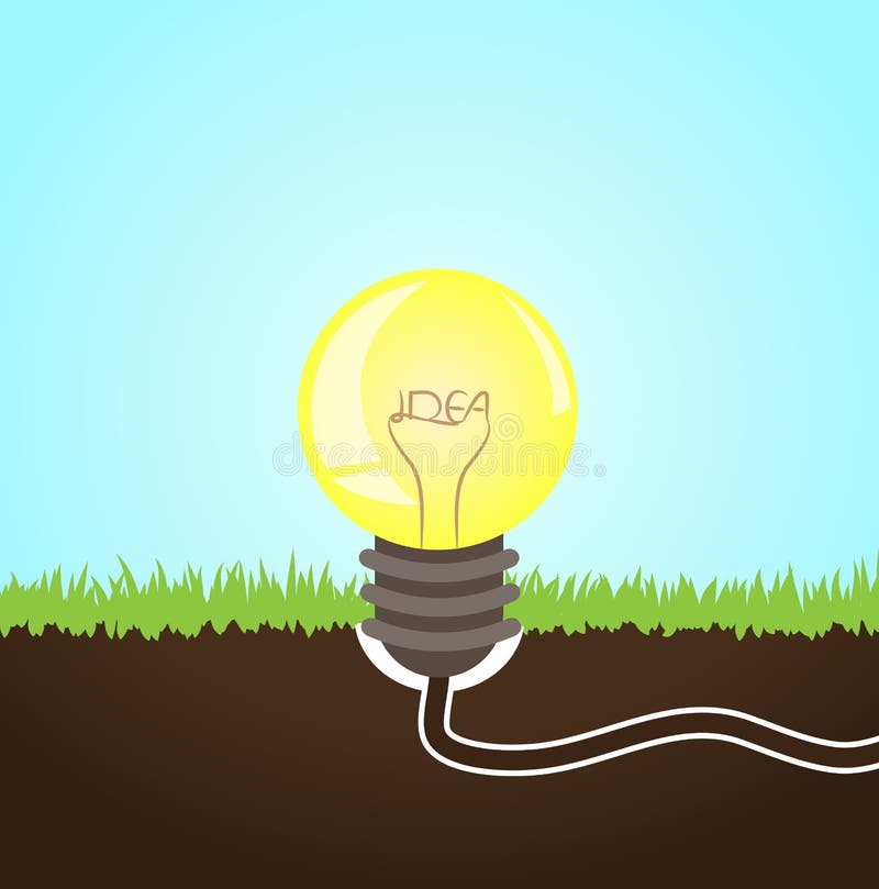 Idea Under Ground Business Concept Vector Design. Stock Illustration ...