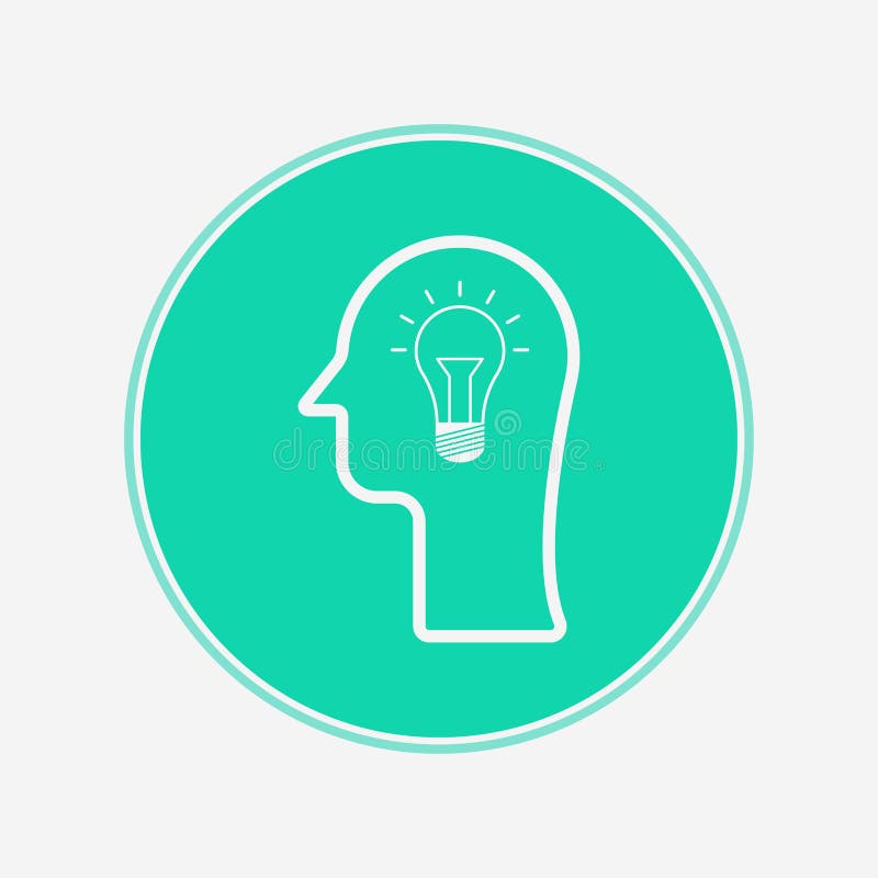 Idea Vector Icon Sign Symbol Stock Vector - Illustration of human ...