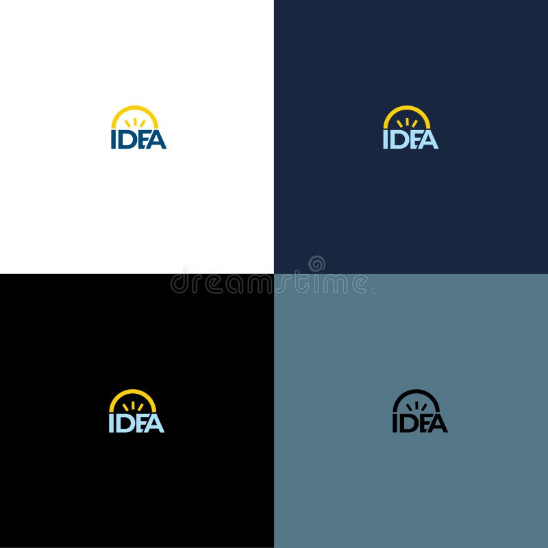 Idea Vector Logo. Idea Icon Stock Vector - Illustration of concepts ...