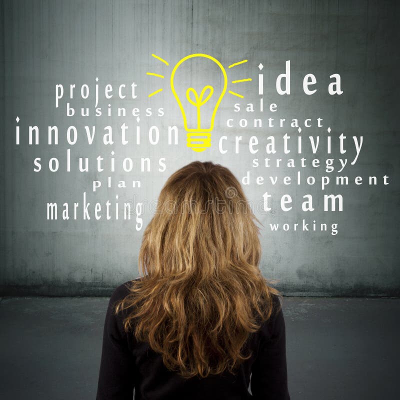 Innovation Flow Chart Red Pen Stock Photo - Image of chart, genius ...