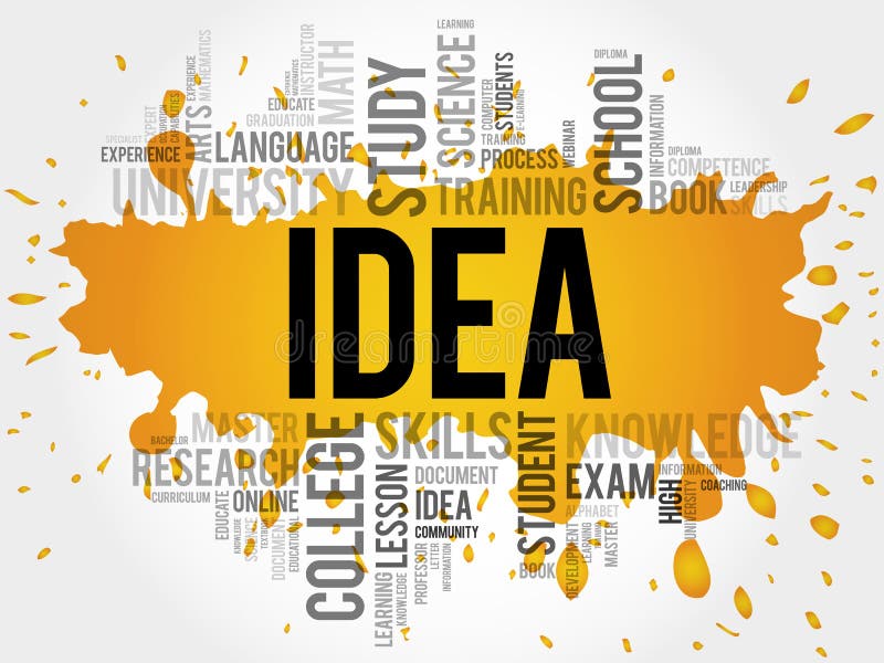 IDEA word cloud stock illustration. Illustration of innovate - 201767761