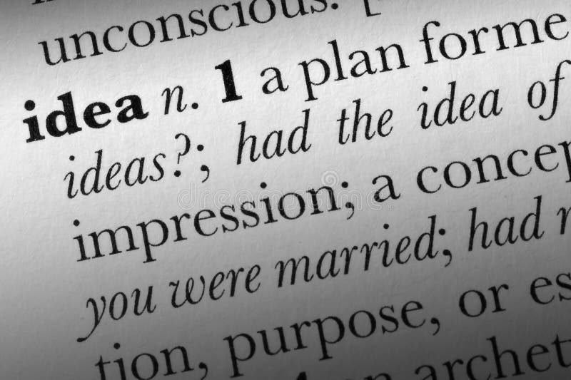 Idea word dictionary term stock photo. Image of explain - 4028098