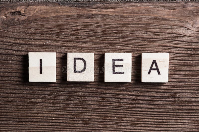 Idea word stock image. Image of creative, idea, plan - 84252745