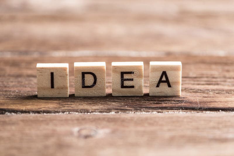Idea word stock photo. Image of graphic, idea, symbol - 95690874
