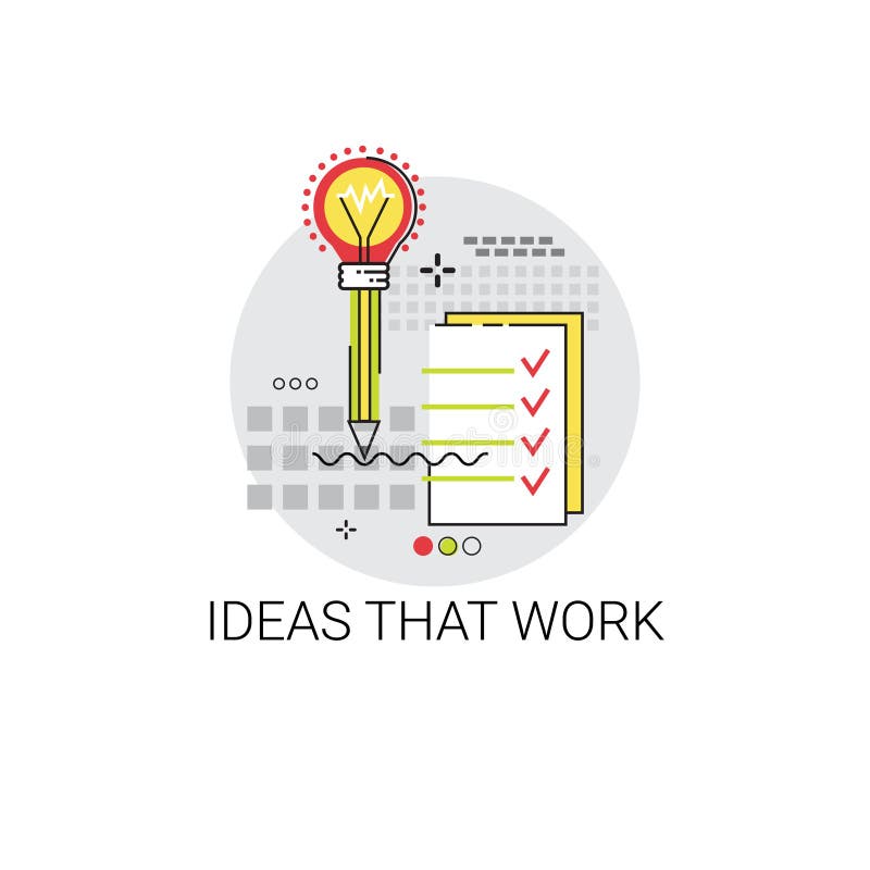 Idea that Work Icon New Creative Business Concept Stock Vector ...