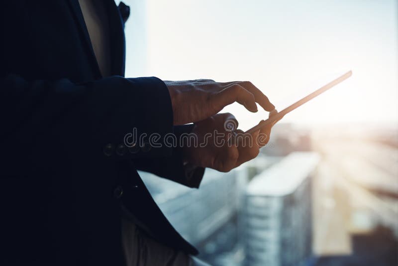 The Ideal Device To Simplify Work Tasks. Closeup Shot of an ...