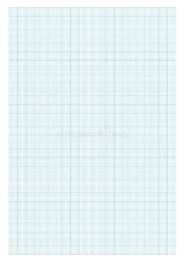 A4 size graph paper blue stock illustration. Illustration of dimension ...