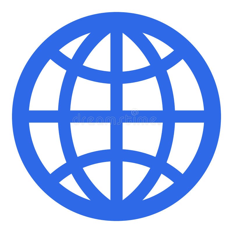 Blue Browser Icon. Internet and Network. Vectors. Stock Vector ...