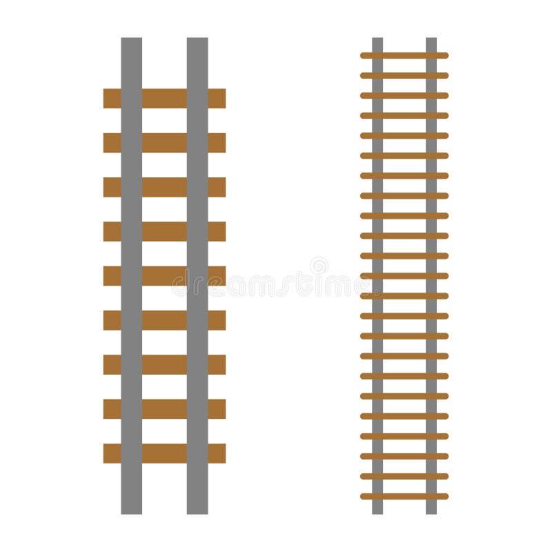 Railroad Rail Icon Set. Vector. Stock Vector - Illustration of icon ...