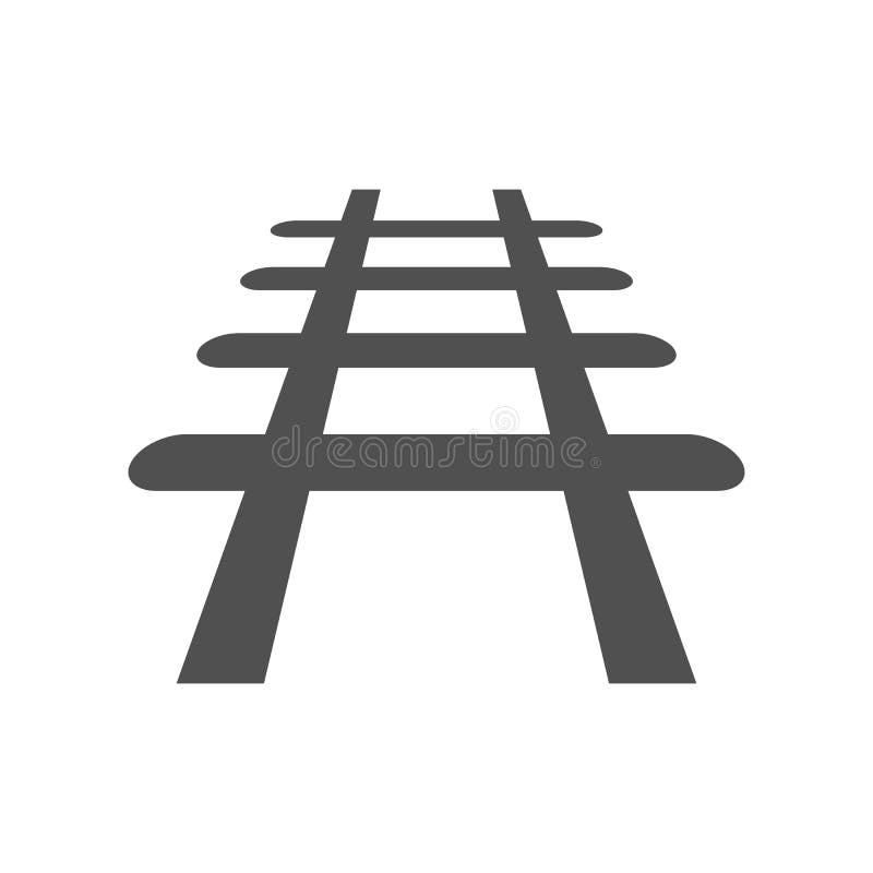 Railroad Rail Icons. Editable Vector. Stock Illustration - Illustration ...