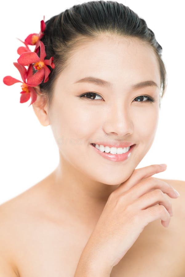 Ideal look stock photo. Image of beauty, girl, flowers - 29337232