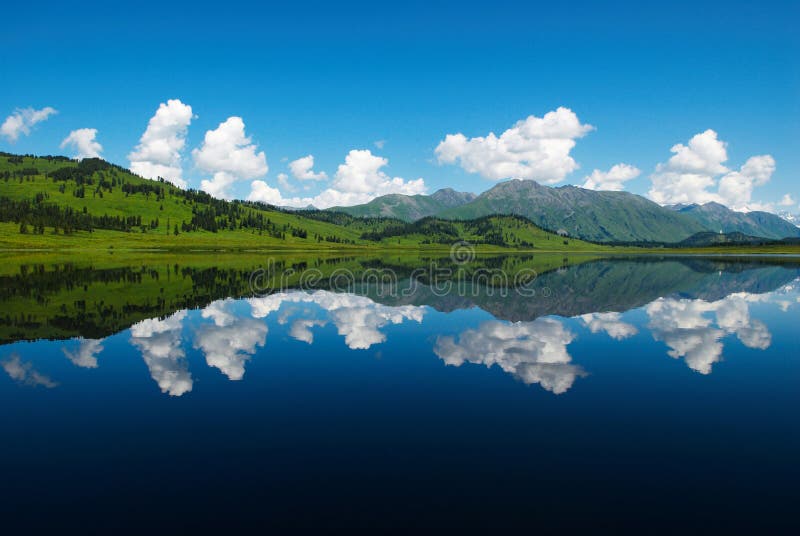 Ideal reflection in lake stock photo. Image of seasons - 2870780