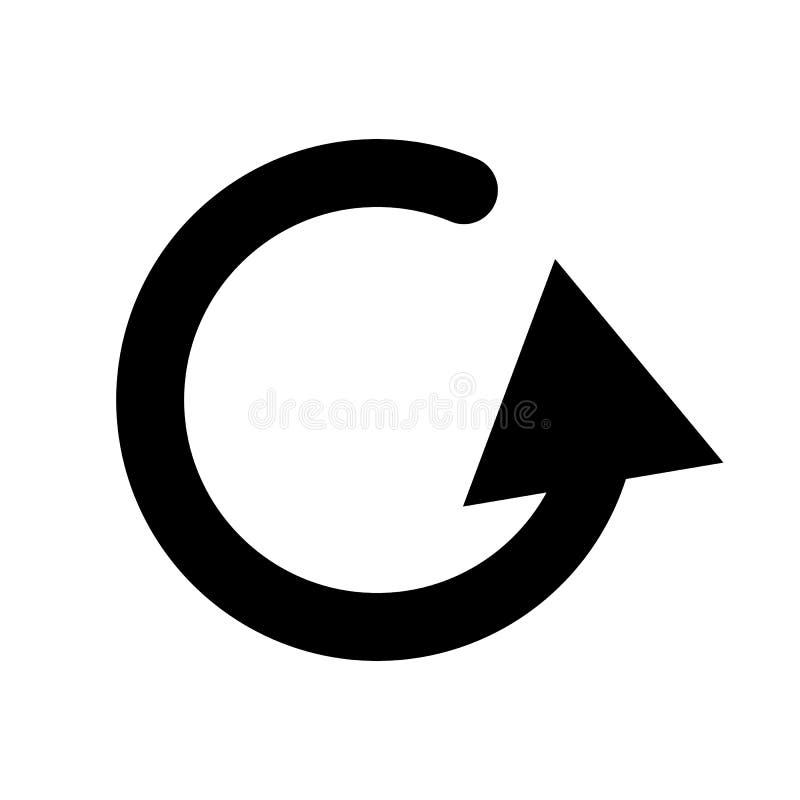 Repeat Sign. Rotating Arrows. Vector. Stock Vector - Illustration of ...