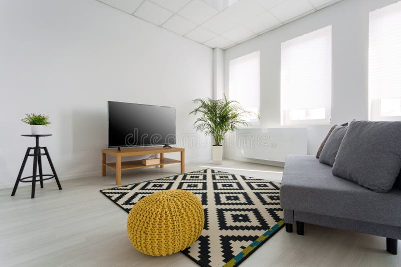 Ideal Space for Relax at Home Stock Image - Image of functional ...