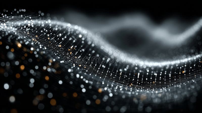 A Sleek and Modern Data Background Featuring Flowing Lines, Grid ...