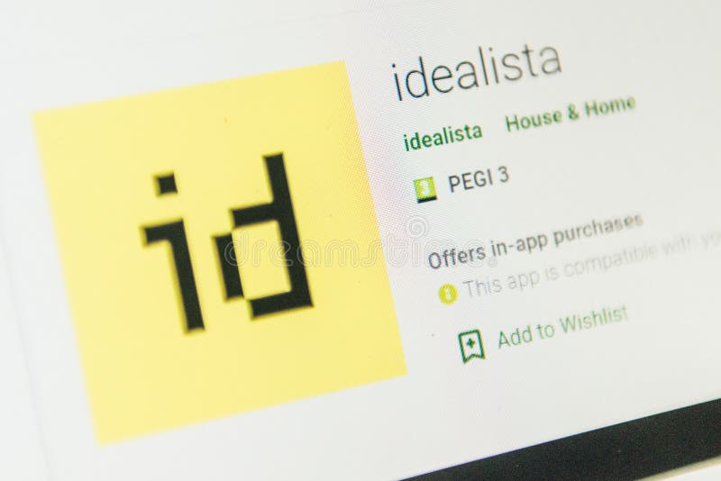 Idealista App Icon. Selective Focus. Editorial Image - Image of website ...