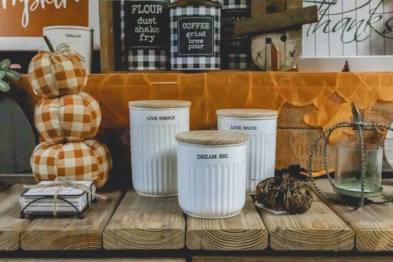 Ideas for Beautiful Fall Kitchen DÃ©cor Designs Stock Image - Image of ...