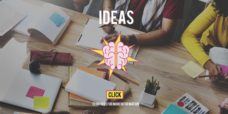 Ideas Brainstorming Vision Innovation Think Big Concept Stock Photo ...