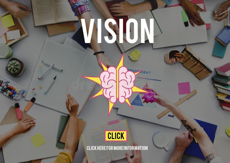 Ideas Brainstorming Vision Innovation Think Big Concept Stock Photo ...