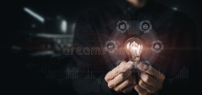 Ideas for Business Development and Capital Growth Stock Illustration ...