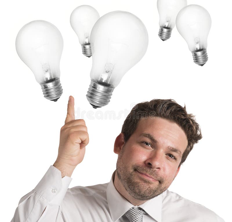 Businessman and new ideas stock image. Image of growing - 25030849