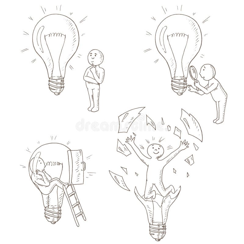 Ideas concept doodles stock vector. Illustration of education - 66389493