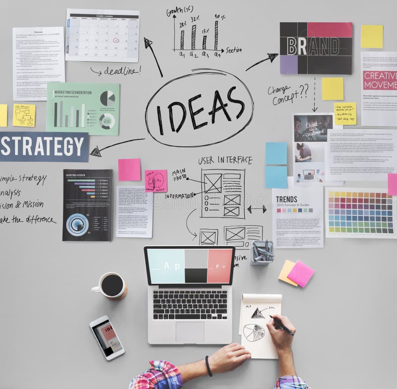 Ideas Concept Mission Proposal Strategy Vision Concept Stock Photo ...