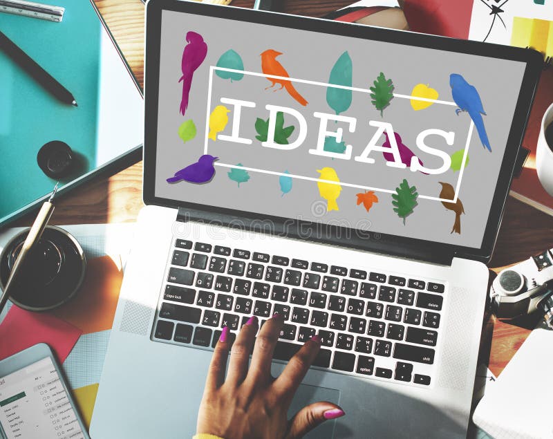 Ideas Create Creative Creativity Thoughts Concept Stock Photo - Image ...