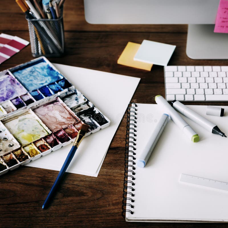 Ideas Creative Occupation Design Studio Drawing Startup Concept Stock ...