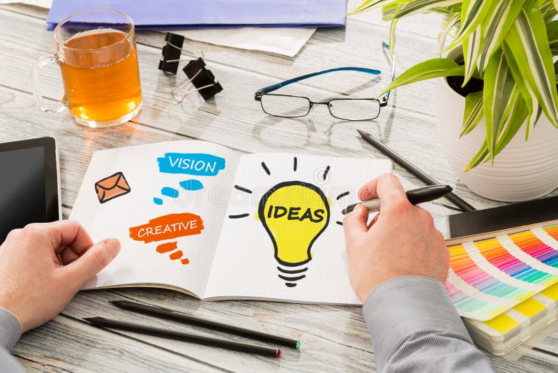 Ideas Creative Social Media Bulb Networking Vision Stock Image - Image ...