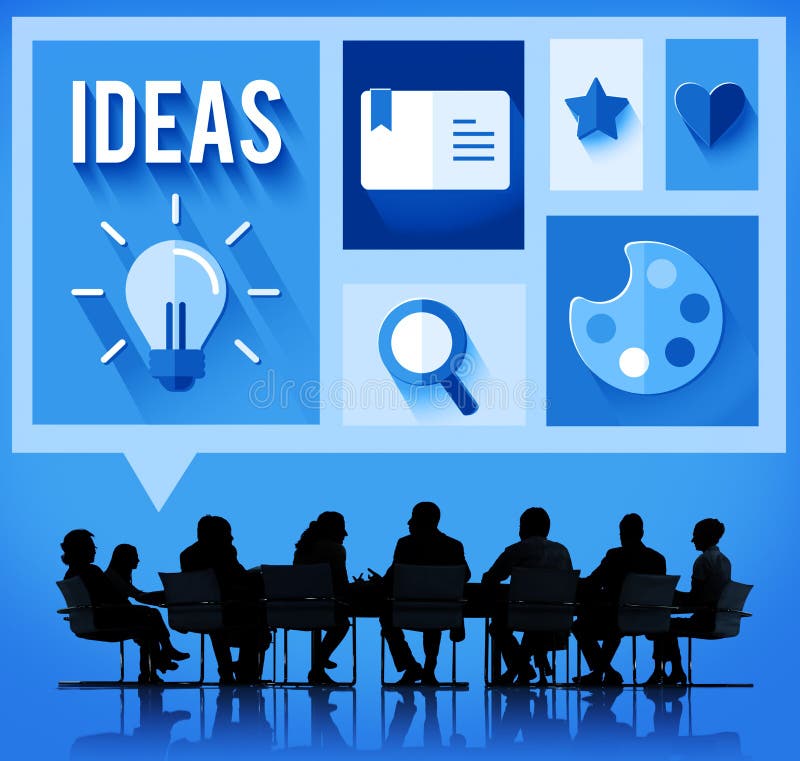 Ideas Creative Thinking Brainstorming Team Concept Stock Illustration ...