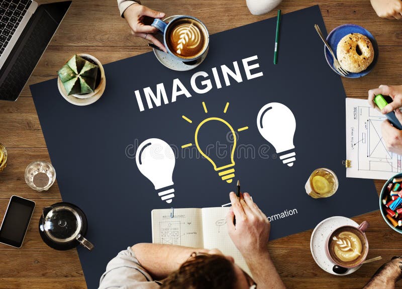 Ideas Creative Thinking Imagine Inspiration Concept Stock Image - Image ...
