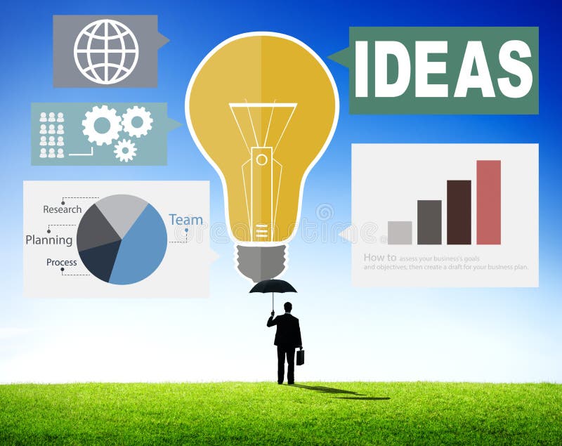 Ideas Creativity Graph Inspiration Thoughts Internet Concept Stock ...