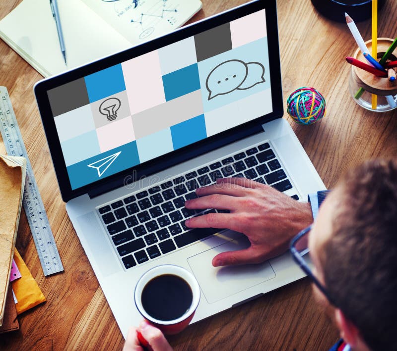 Ideas Creativity Inspiration Connection Communication Concept Stock ...