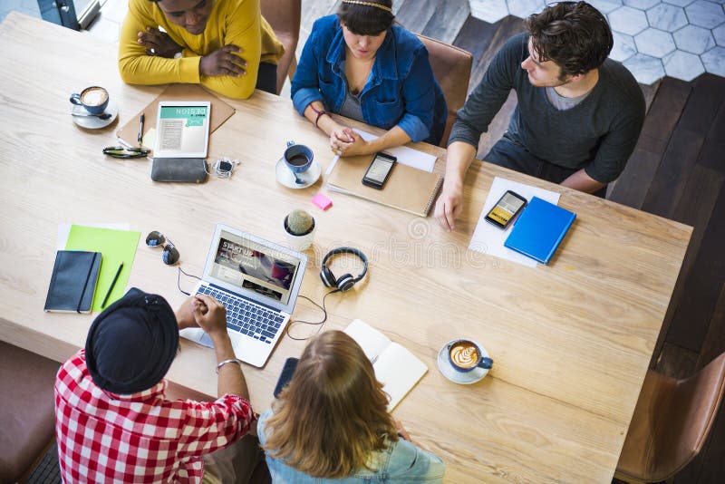 Ideas Creativity Planning Office Working Cafe Concept Stock Photo ...