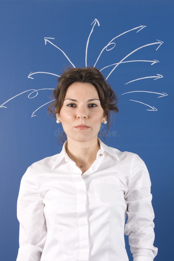 Ideas de la mujer imagen de archivo. Imagen de ideas - 22260351