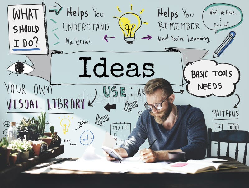 Ideas Design Mission Plan Proposal Strategy Vision Concept Stock Image ...